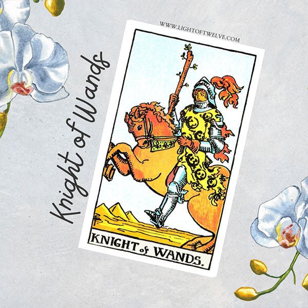 The Knight of Wands Card Meaning | Minor Arcana | Light of Twelve ...